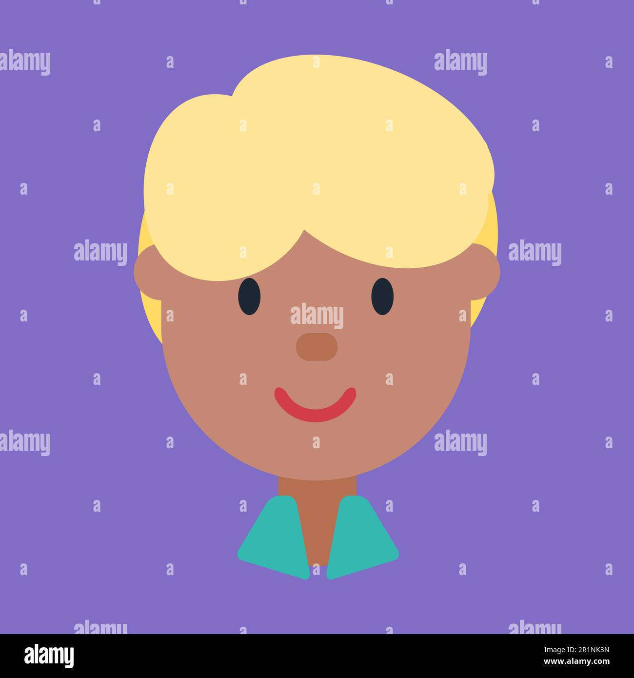 Mix race male avatar, profile icon of blond ethnic male of colorful ...