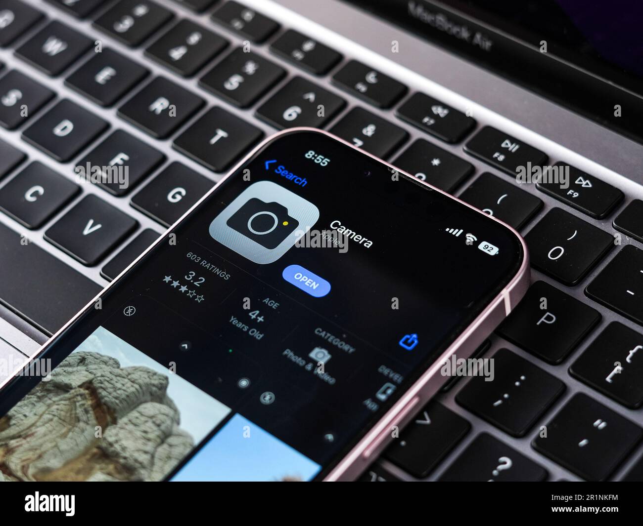West Bangal, India - February 20, 2023 : Apple Camera app on phone ...