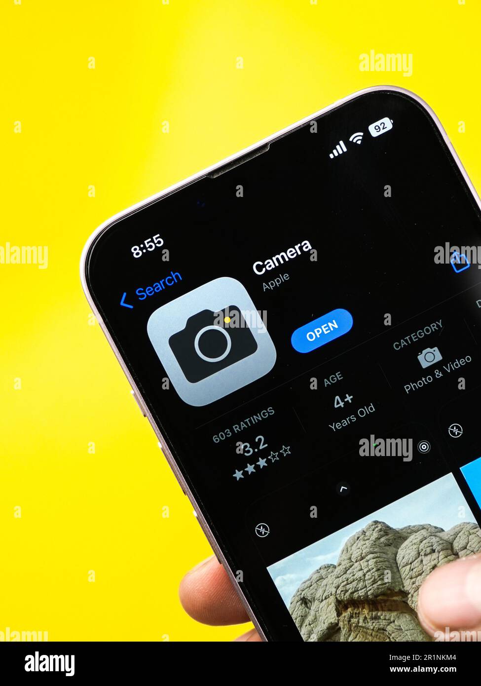 West Bangal, India - February 20, 2023 : Apple Camera app on phone ...