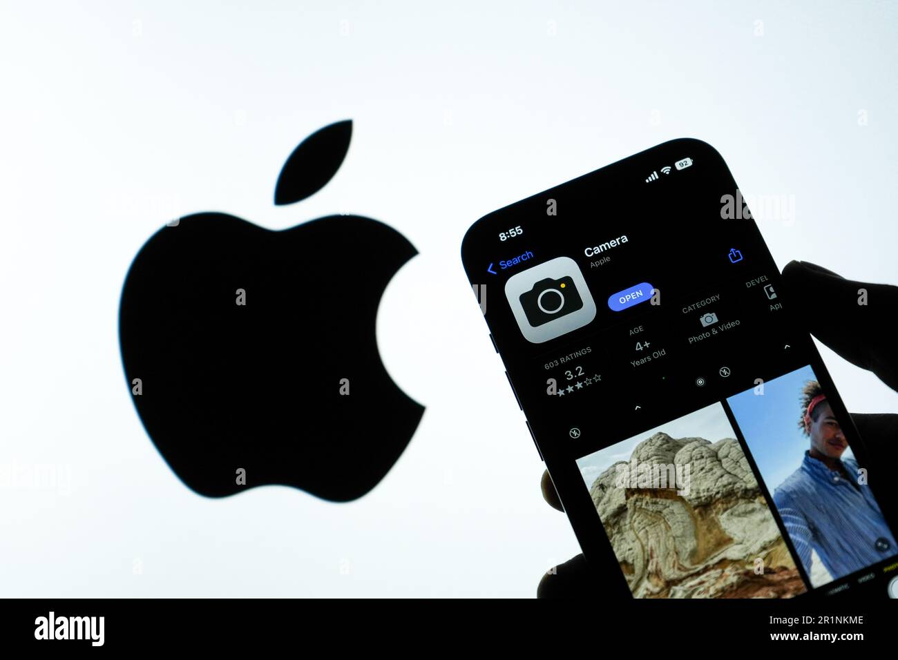 West Bangal, India - February 20, 2023 : Apple Camera app on phone ...