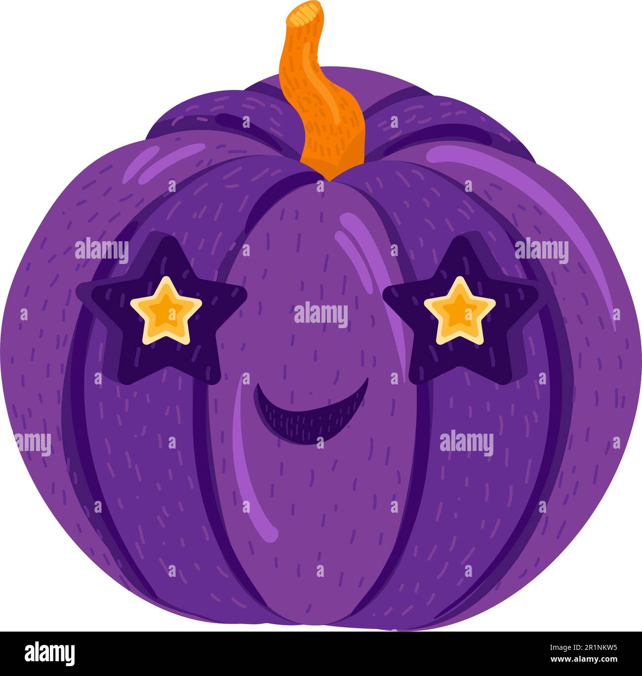 Cute halloween pumpkin for autumn decorations. Symbol of happy holiday ...