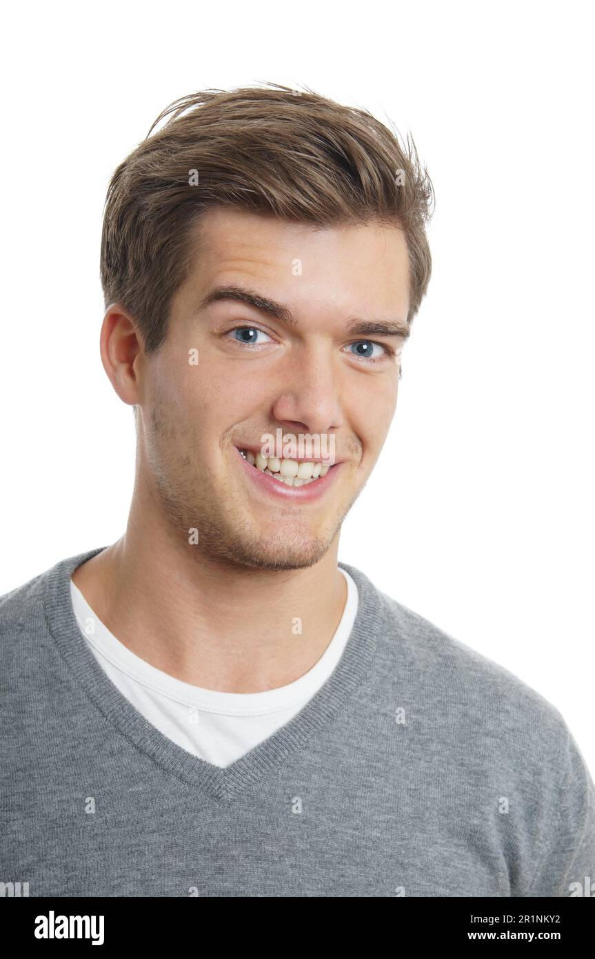 young man smiling Stock Photo - Alamy