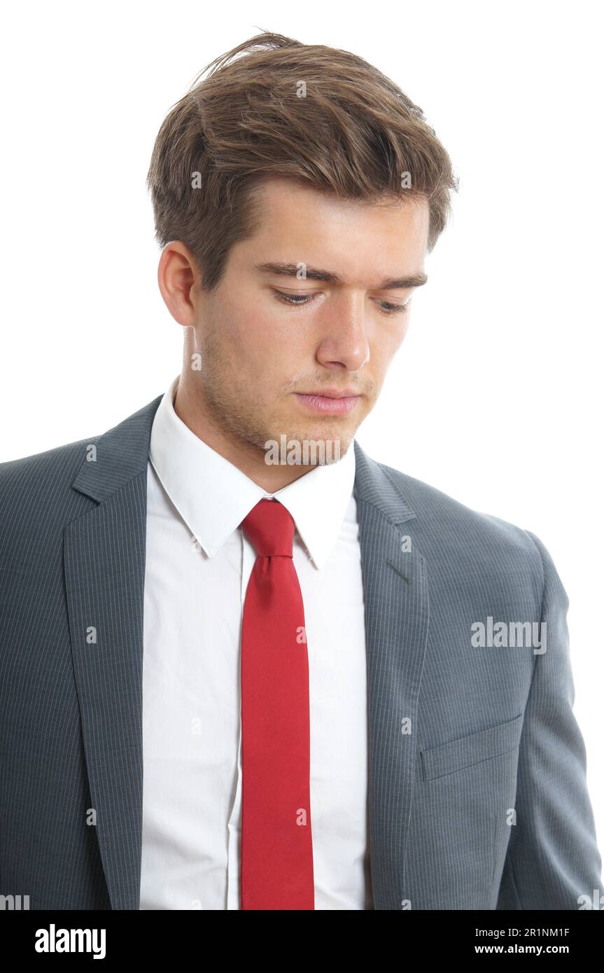 Dejected man looking down hi-res stock photography and images - Alamy