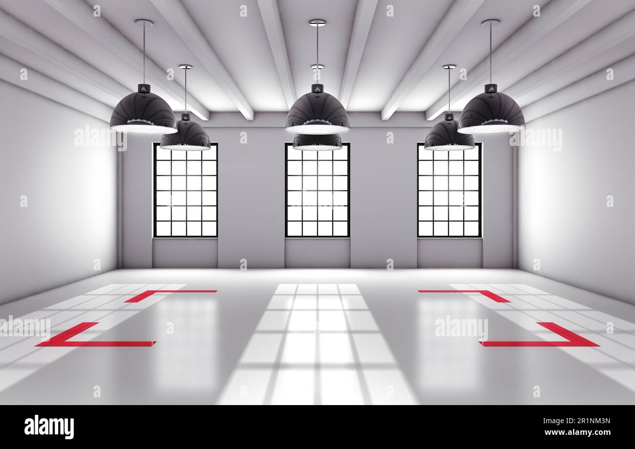 3D rendering of a studio background Stock Photo - Alamy