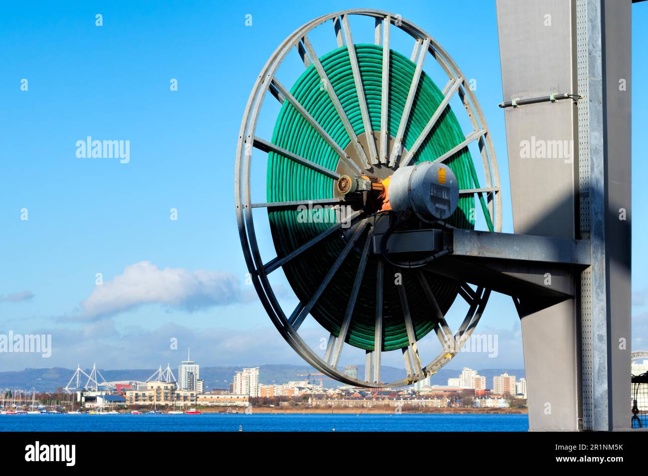 Part of the Cardiff Bay Barrage Stock Photo - Alamy