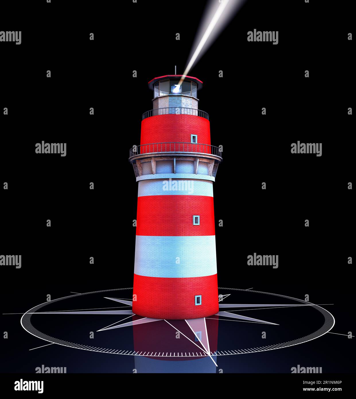 3D rendering of a navigation concept Stock Photo - Alamy