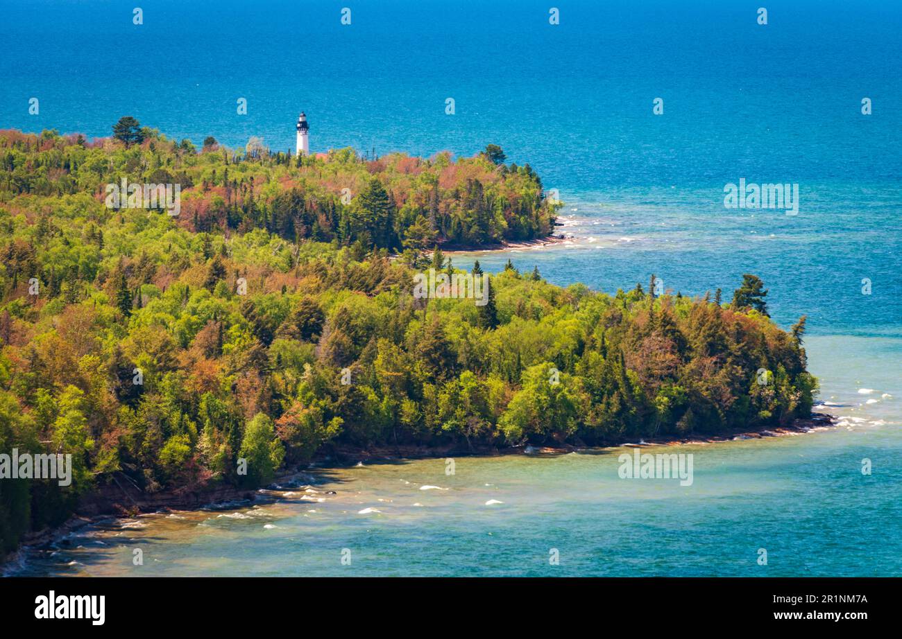 Pictured Rocks National Lakeshore in Michigan Stock Photo - Alamy