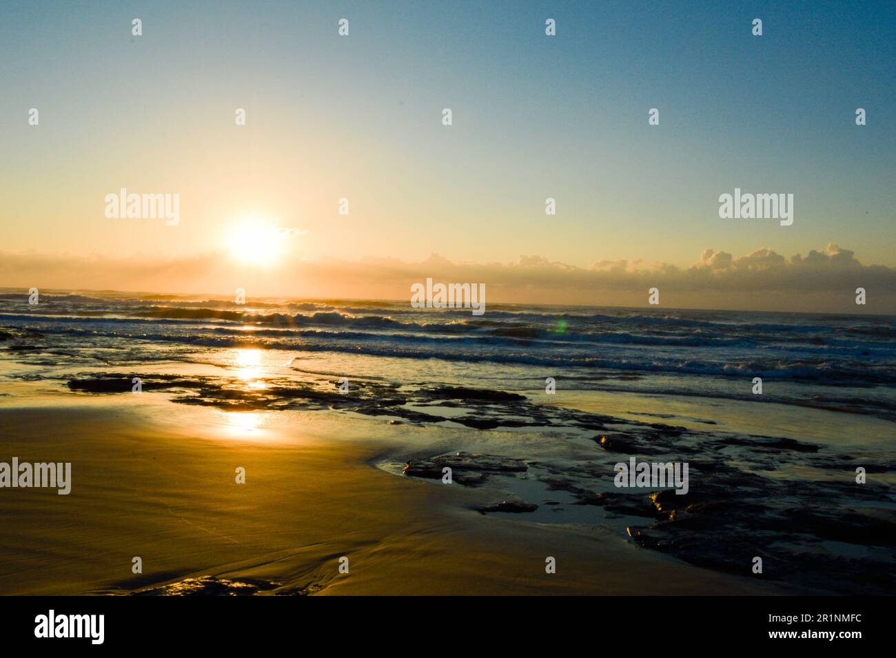 Sunrise on the beach of Torres, Brazil Stock Photo - Alamy