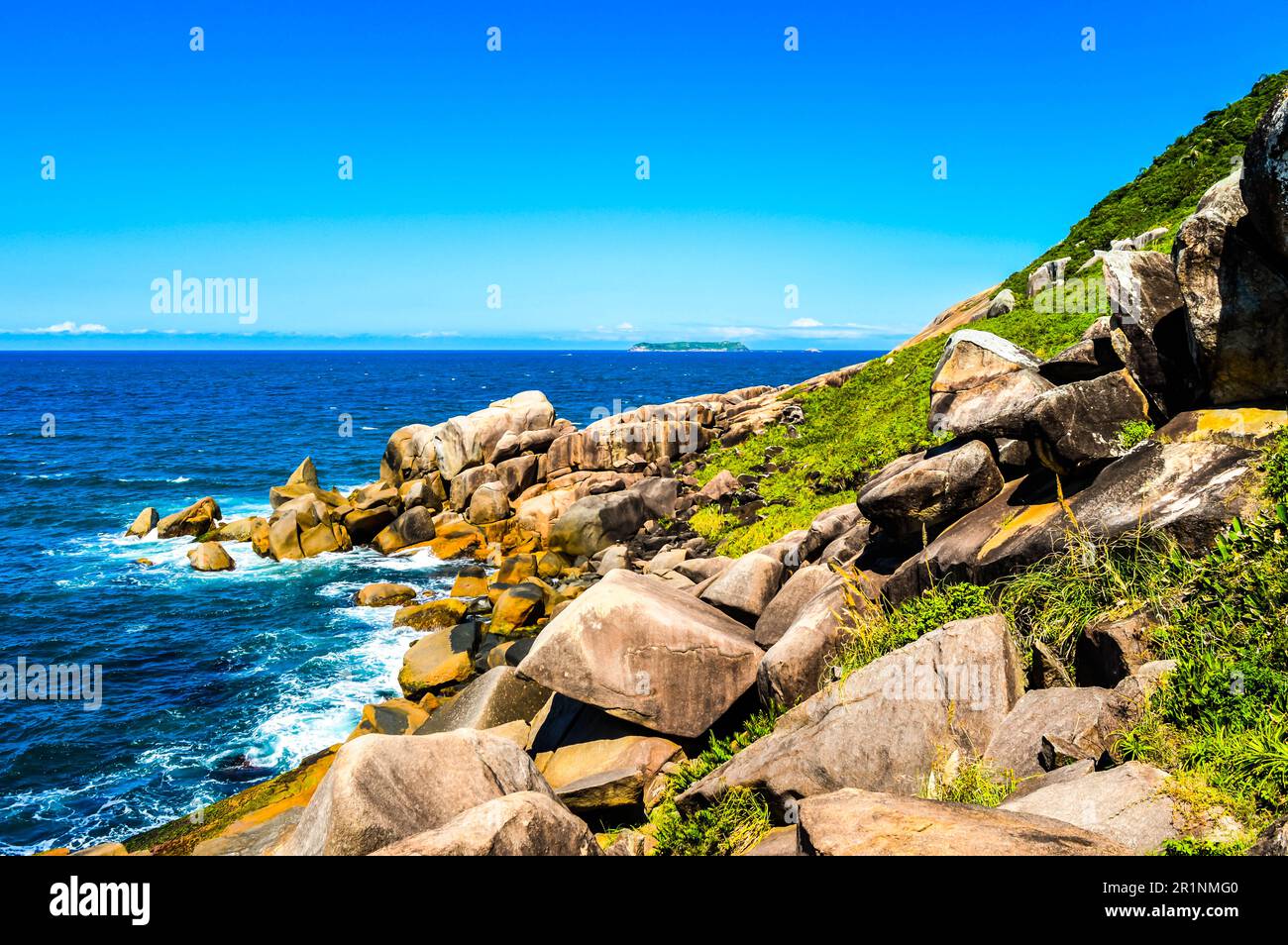 Brazil beach seen from a hill Stock Photo - Alamy
