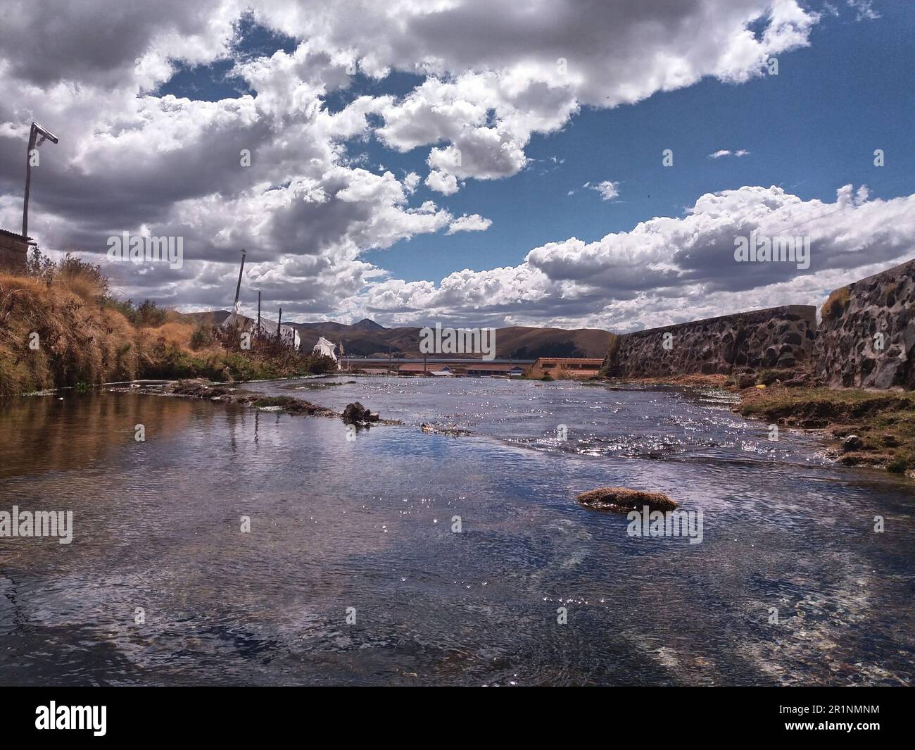 river and cloudy sky Stock Photo - Alamy