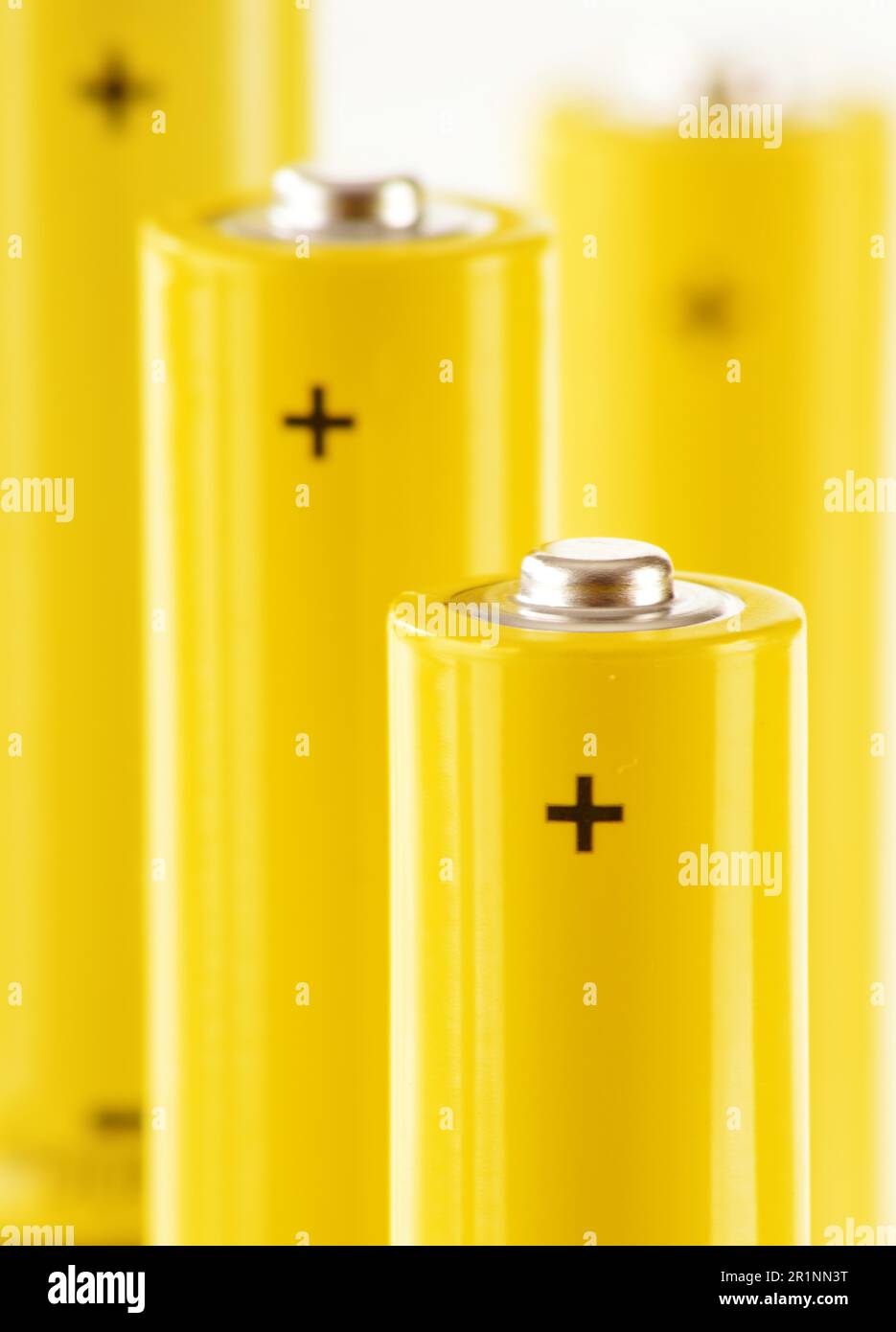 Composition with alkaline batteries. Chemical waste Stock Photo - Alamy