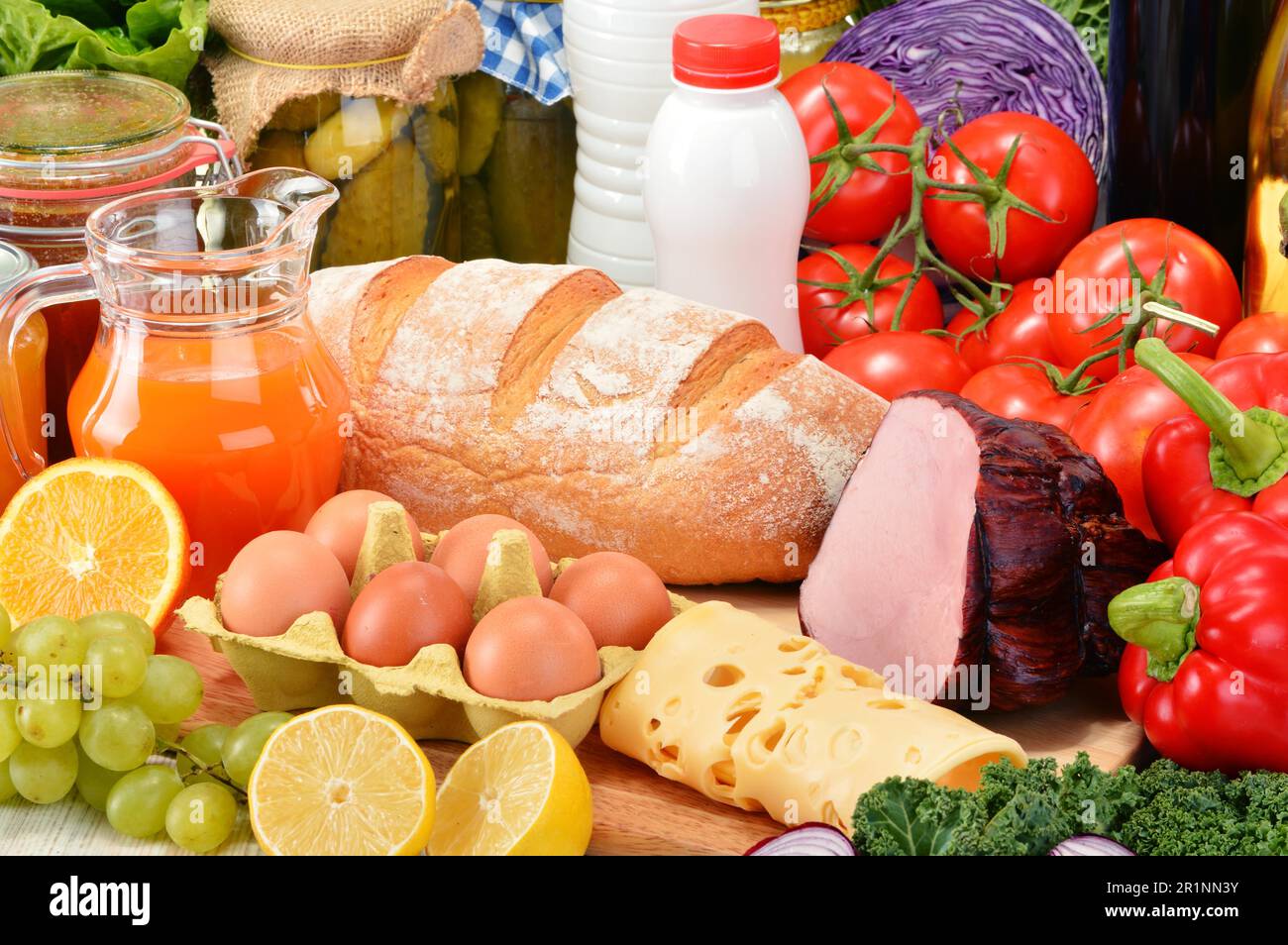 Composition grocery products in hi-res stock photography and images - Alamy