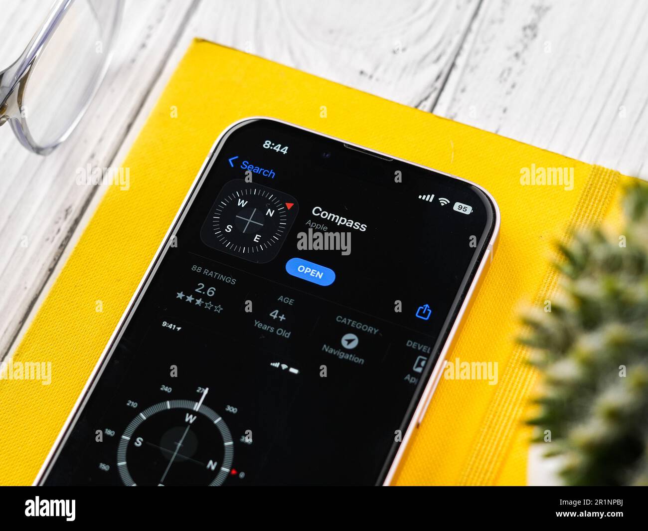 Compass on india map hi-res stock photography and images - Alamy