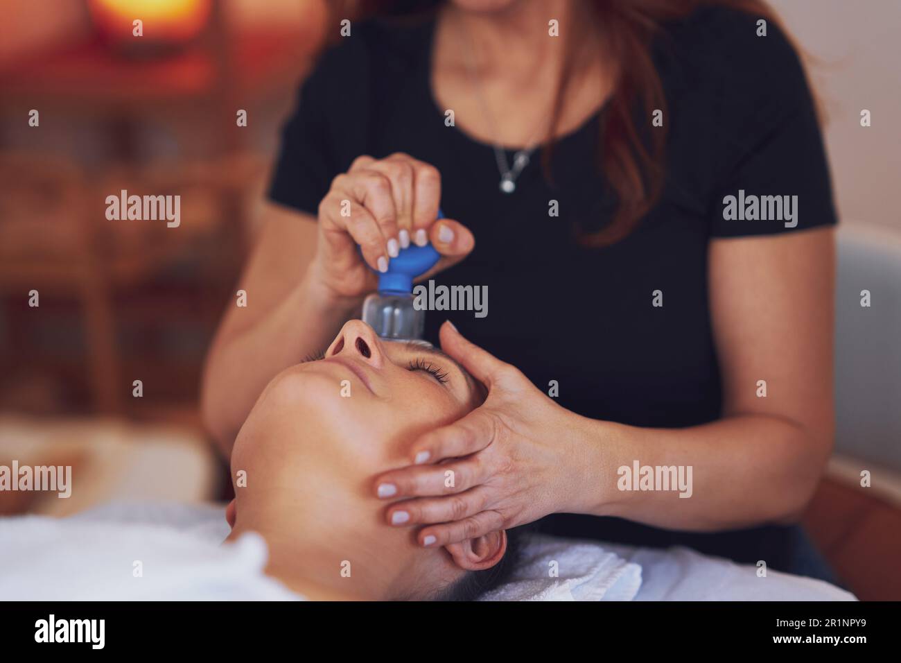 Women health cupping therapy hi-res stock photography and images - Alamy