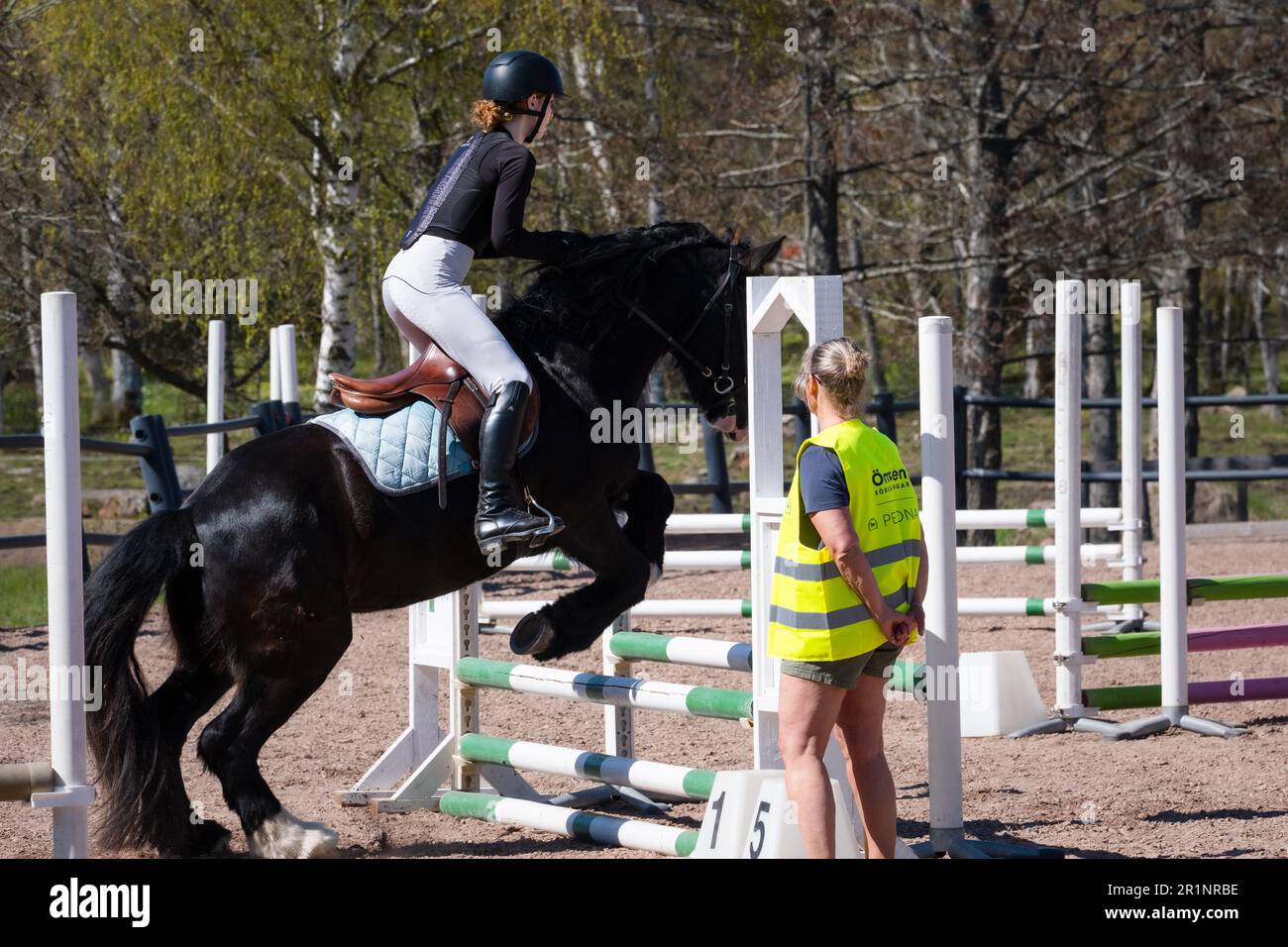 SHOW JUMPING, LOCAL EVENT, ACTION: A local Invitational Show Jumping Equestrian Event at ...