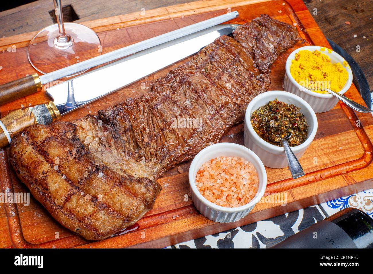 FLANK STEAK, Fraldinha Brazilian BBQ Stock Photo - Alamy