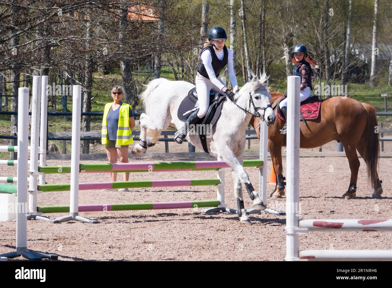 SHOW JUMPING, LOCAL EVENT, ACTION: A local Invitational Show Jumping Equestrian Event at ...