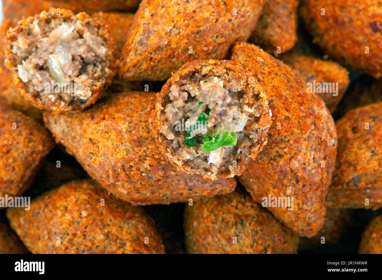 Fried kebab, traditional Arab cuisine, quibe Stock Photo - Alamy