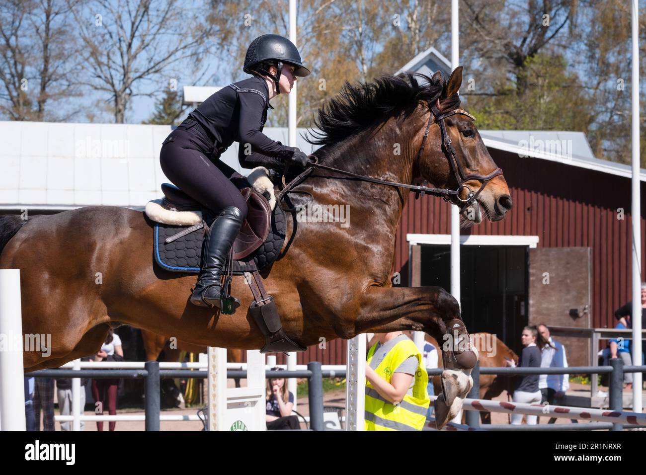 SHOW JUMPING, LOCAL EVENT, ACTION: A local Invitational Show Jumping Equestrian Event at ...