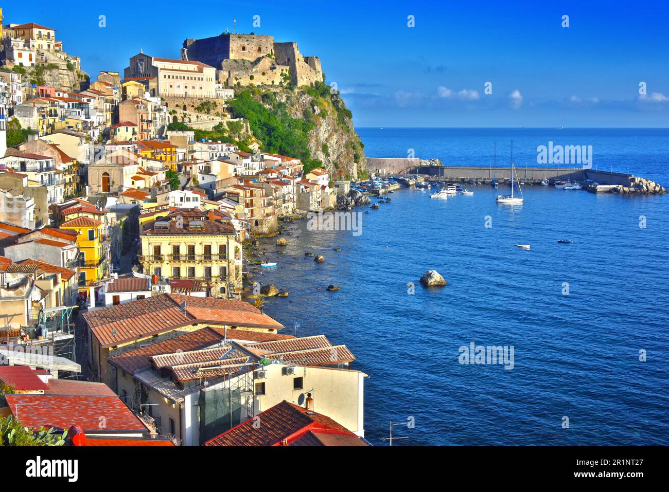 The city of Scilla in the Province of Reggio Calabria, Italy Stock ...
