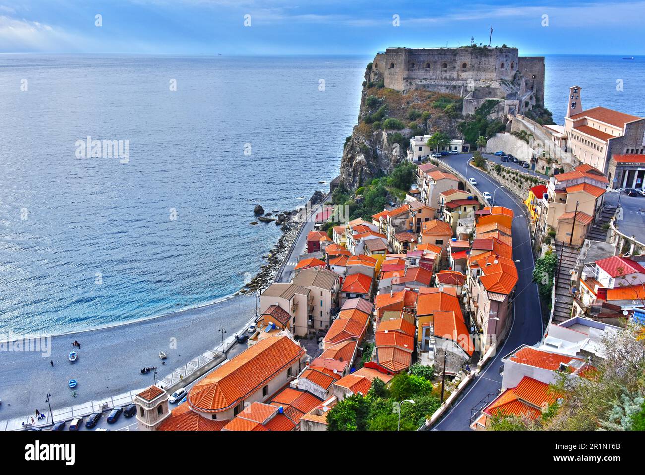 The city of Scilla in the Province of Reggio Calabria, Italy Stock ...