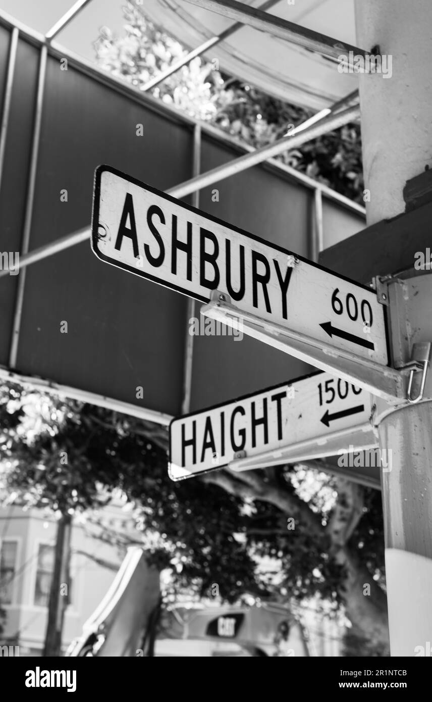 Haight Ashbury street signs in San Francisco Stock Photo - Alamy
