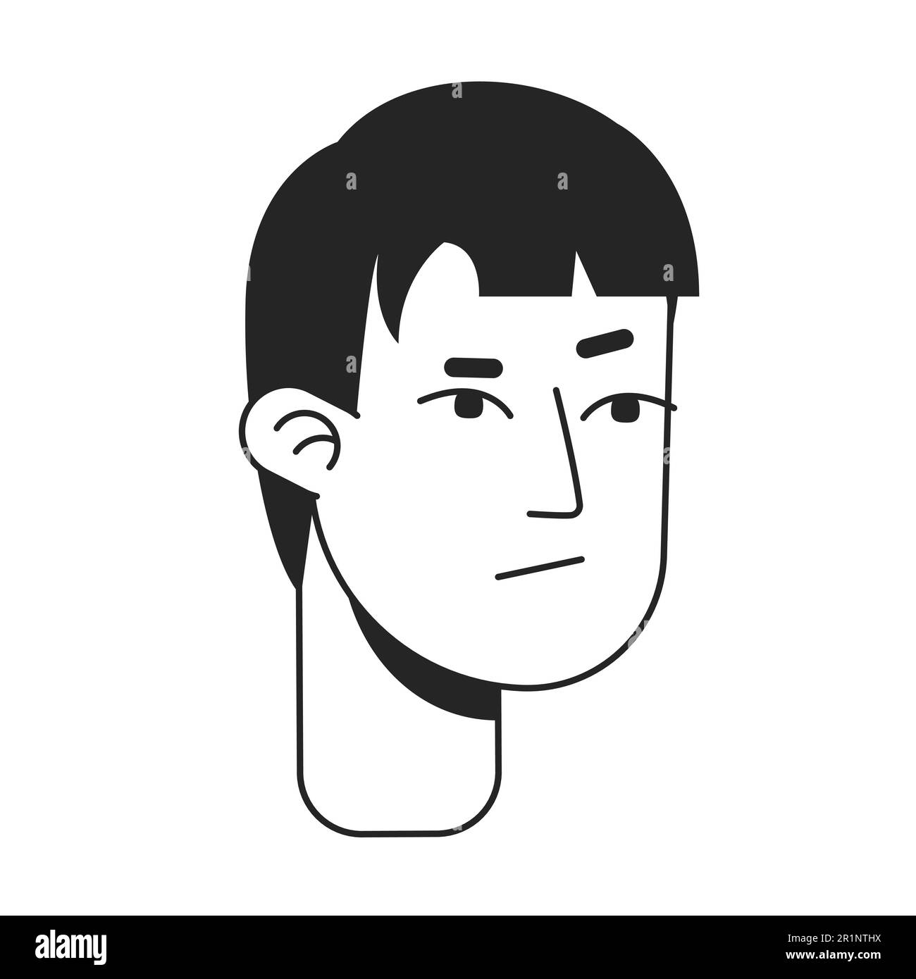 Disappointed student portrait Stock Vector Images - Alamy