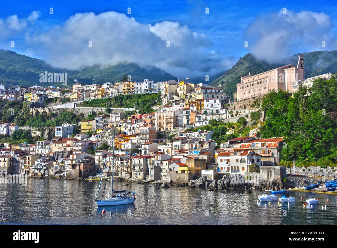 The city of Scilla in the Province of Reggio Calabria, Italy Stock ...