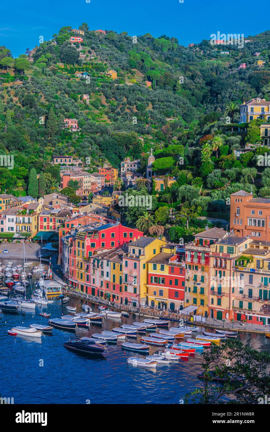 Picturesque fishing village and holiday resort Portofino in the ...