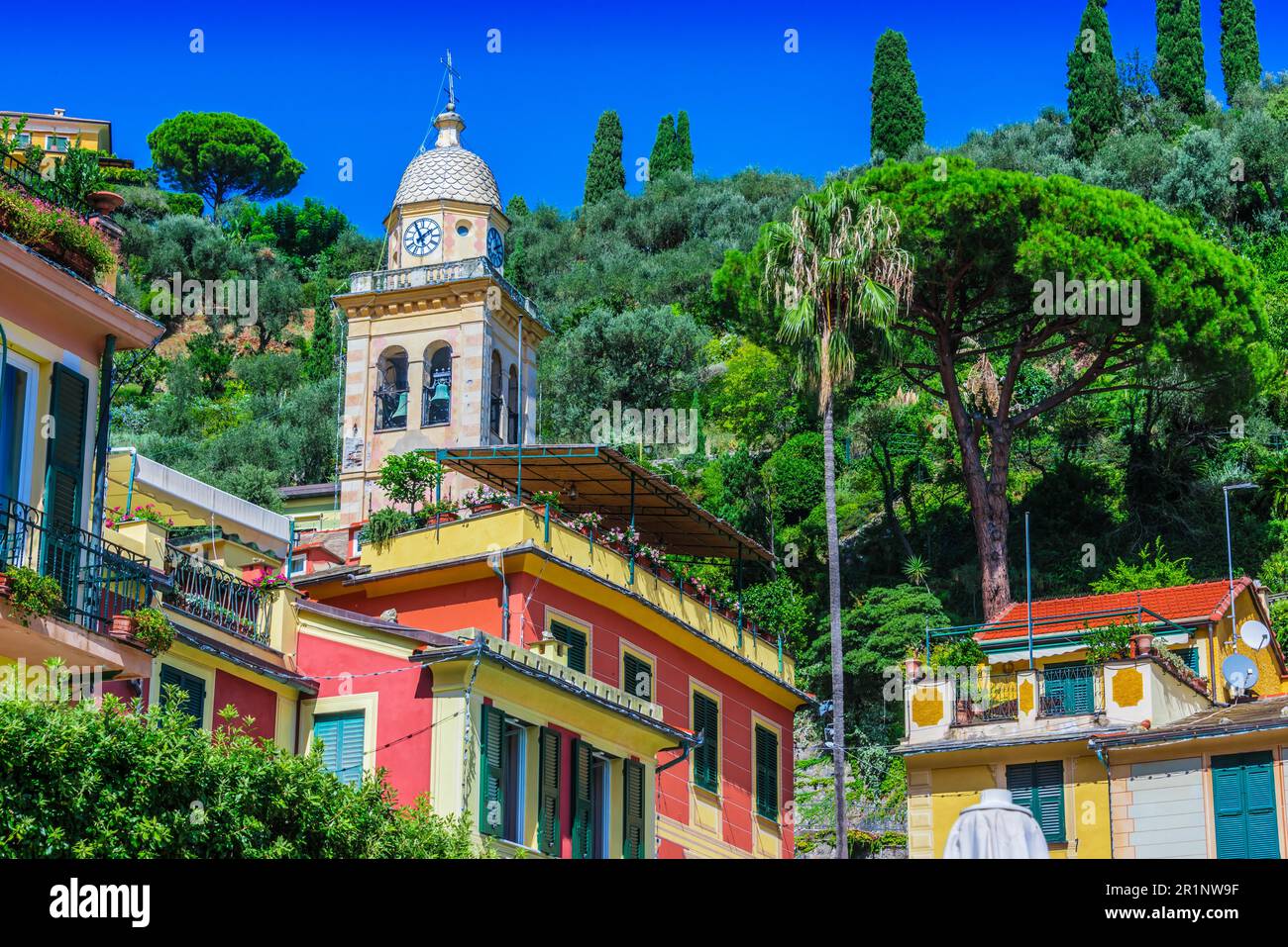 Architecture of Portofino, in the Metropolitan City of Genoa on the ...