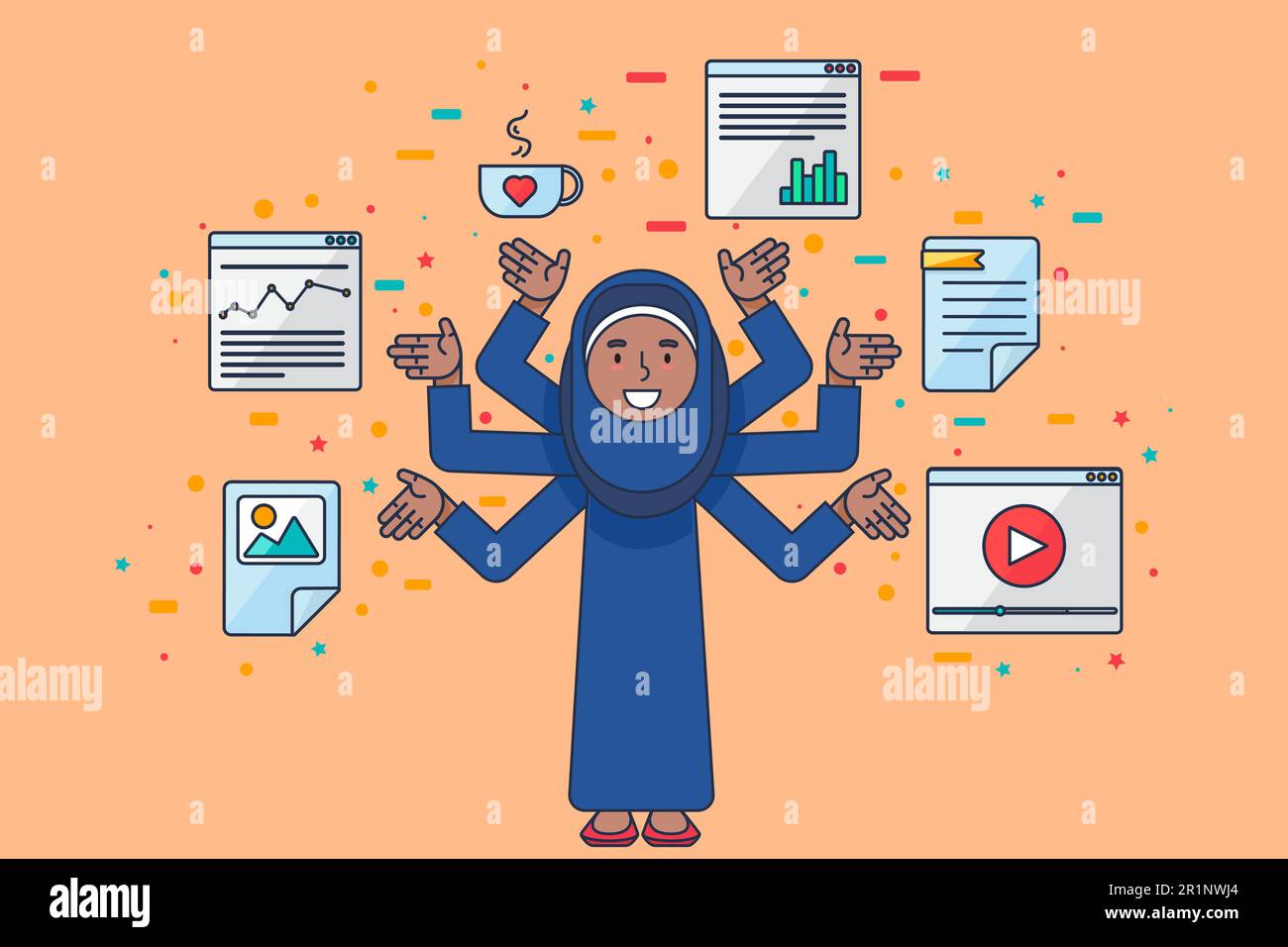 Lady graphic designer developing project hi-res stock photography and ...