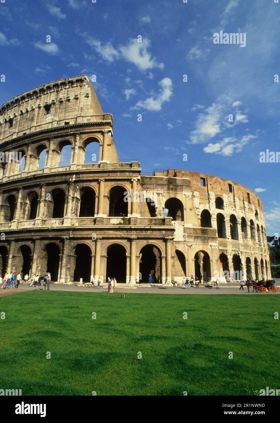 Famous ruins of the Coliseum in Rome Italy Stock Photo - Alamy