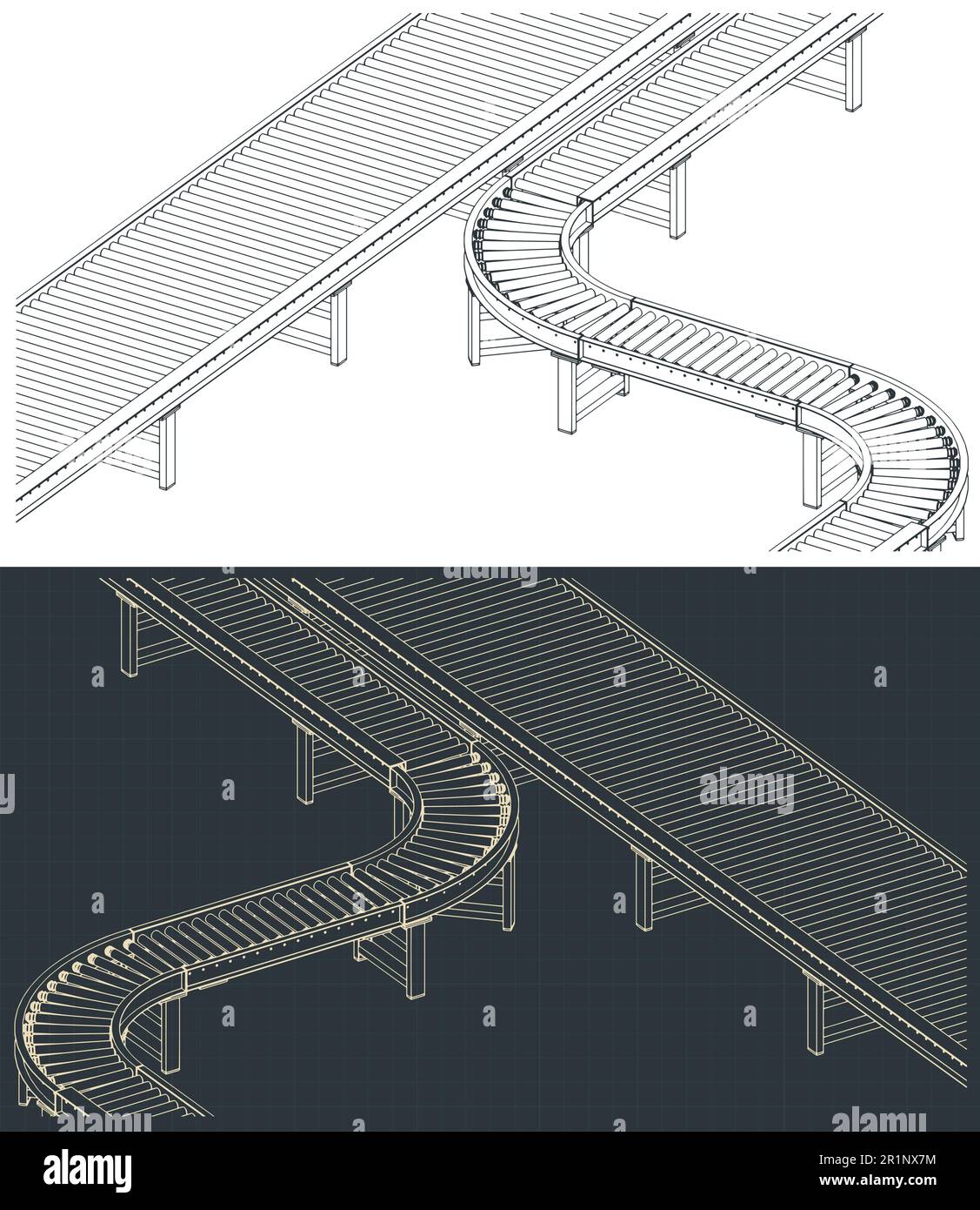 Conveyor transportation Stock Vector Images - Alamy