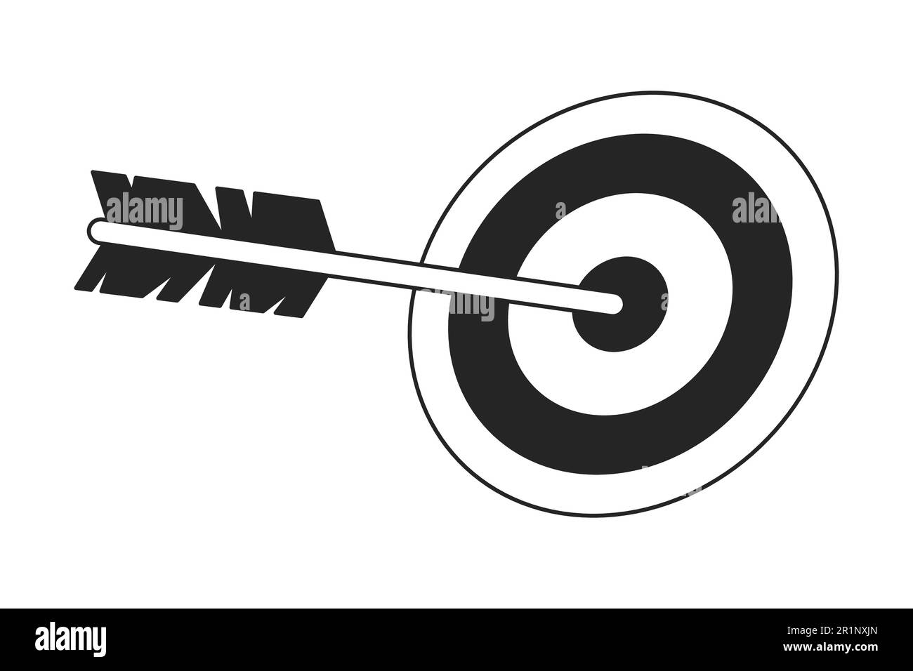 Arrow target flat monochrome isolated vector object Stock Vector Image ...