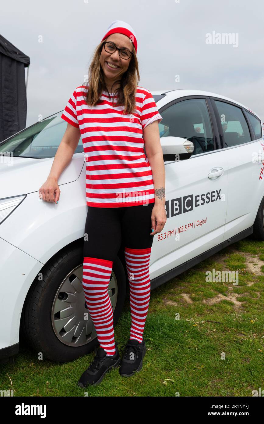 DJ Sonia Watson before taking part in the Maldon Mud Race in Maldon ...