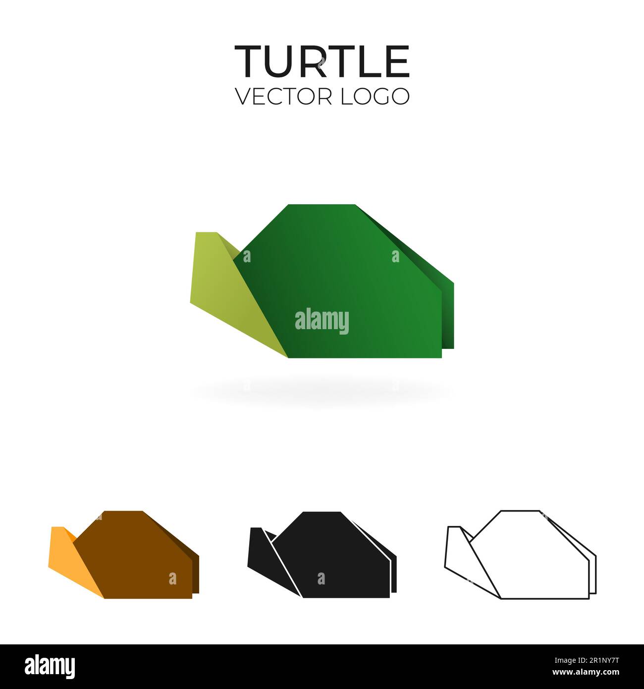 Tortoise vector icon flat Stock Vector Images - Alamy