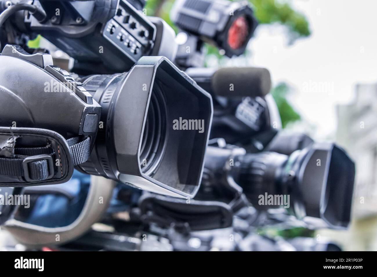 Professional camera recording social hi-res stock photography and ...