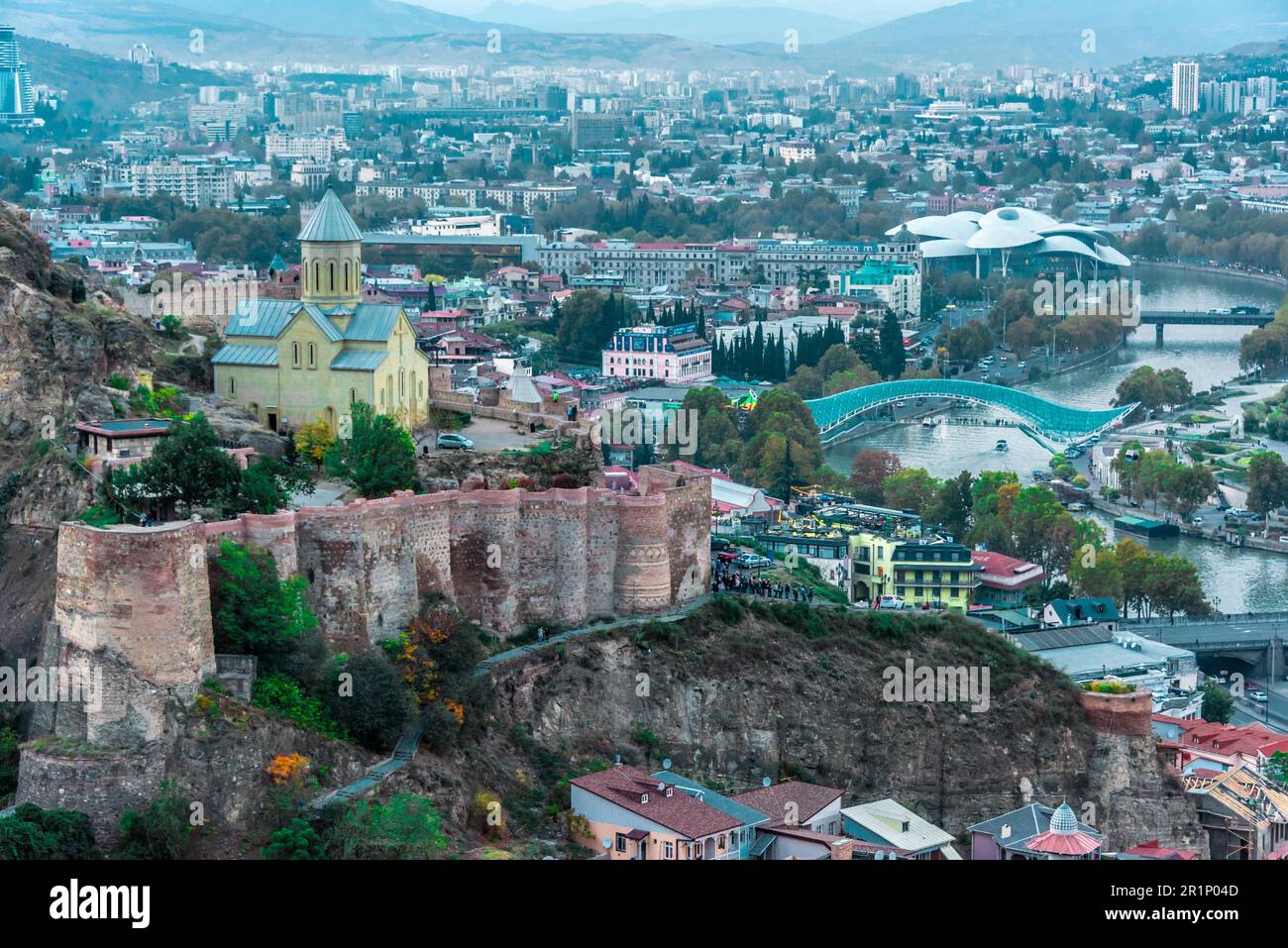 Panoramic view of Tbilisi, Georgia Stock Photo - Alamy