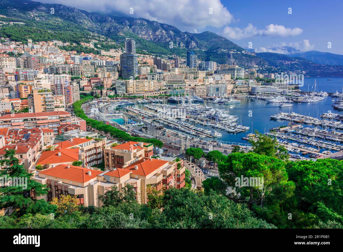 View of the city of Monaco. French Riviera Stock Photo - Alamy