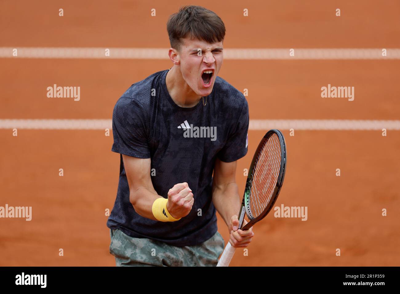 Jakub Mensik of Czech Republic in action during the TK Sparta Prague ...
