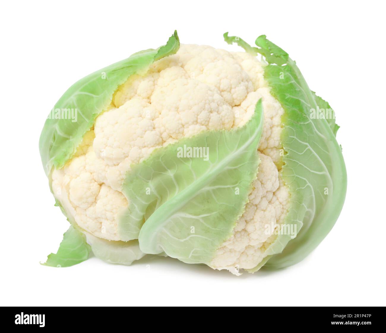 Whole fresh raw cauliflower isolated on white Stock Photo - Alamy