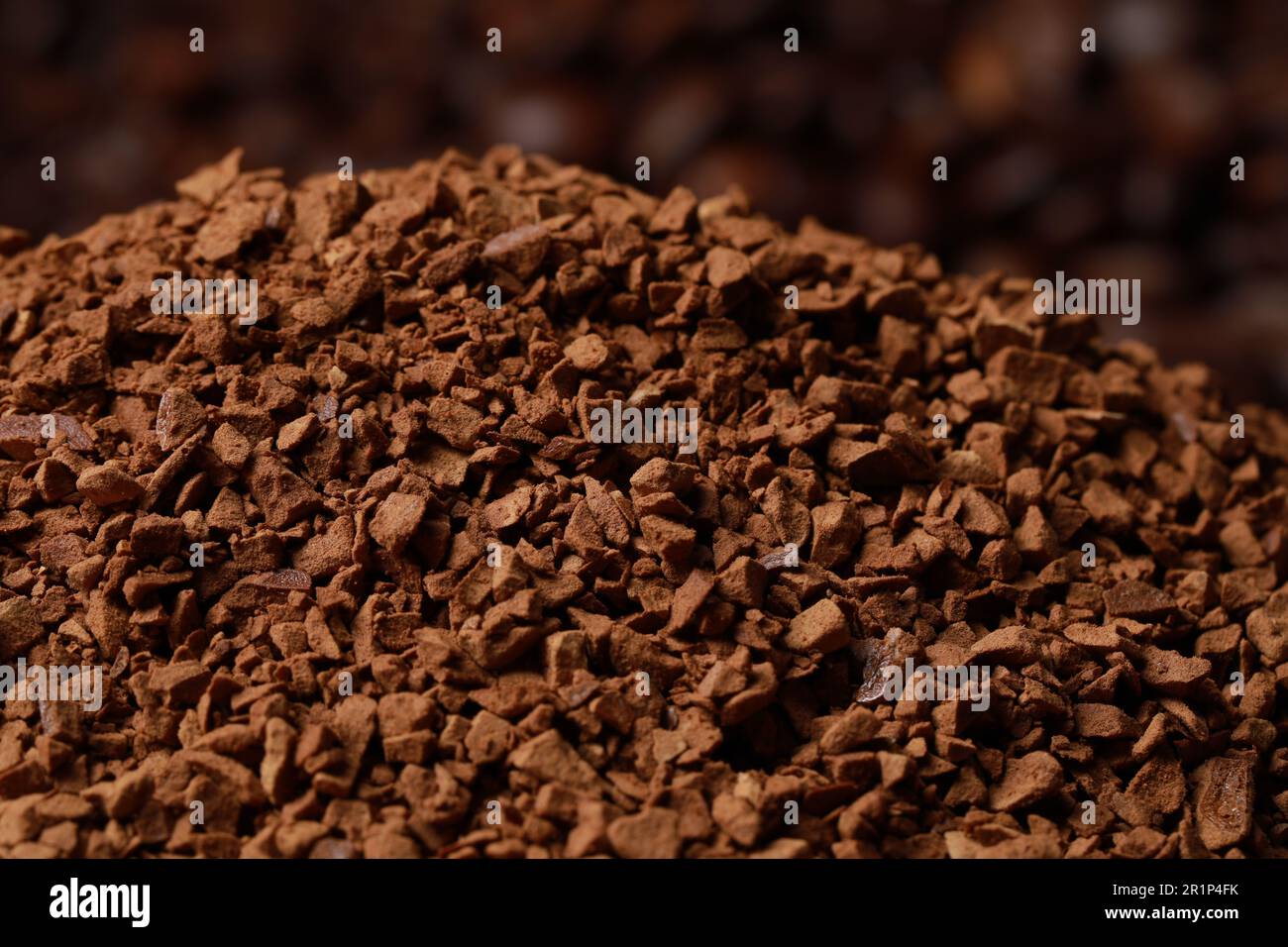 Pile of dry instant coffee, closeup view Stock Photo - Alamy