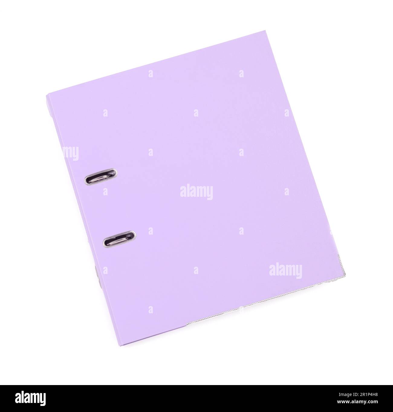 One office folder isolated on white, top view Stock Photo - Alamy