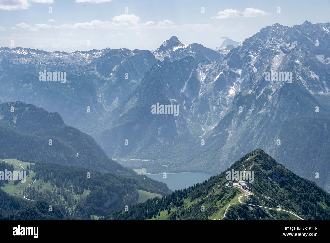 Jenner and Koenigssee, Watzmann, Berchtesgaden Alps, Berchtesgadener ...