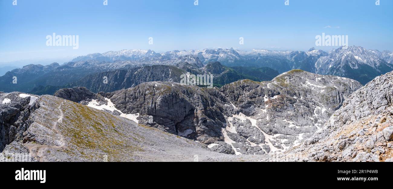 Alpine panorama, mountain landscape, Steinernes Meer in the back ...