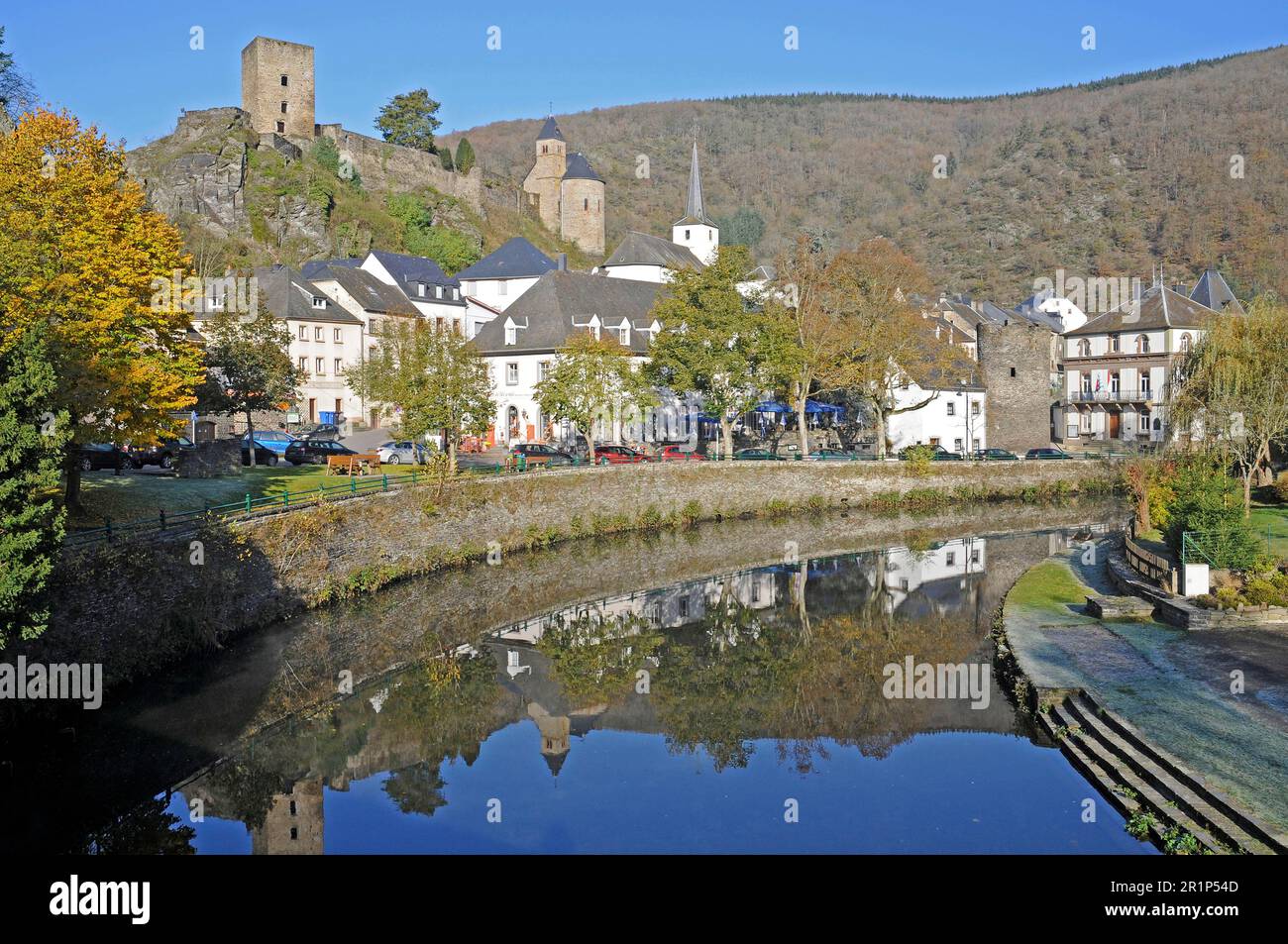 Esch sur Sure, Upper Sure, Sure, nature Park, Luxembourg Stock Photo ...