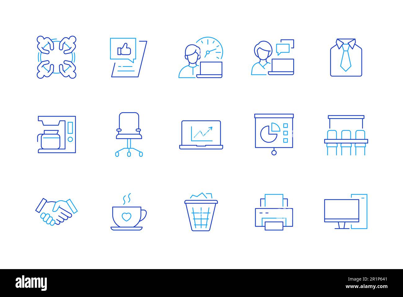 Table design linear icons Cut Out Stock Images & Pictures - Alamy