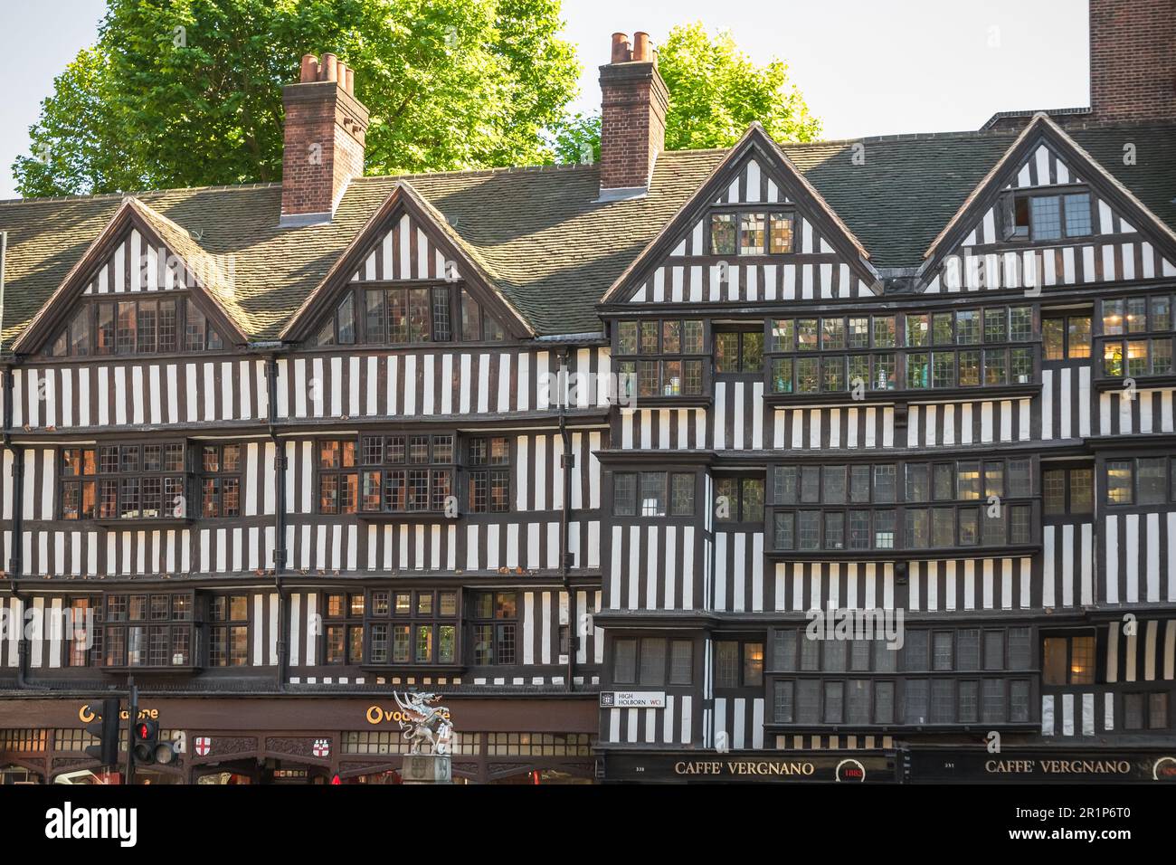 Staple Inn, a Tudor building, part of Medieval London that survived the ...