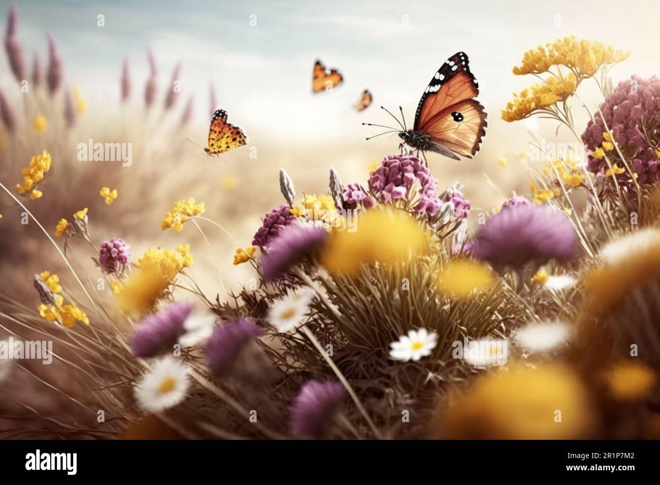 beautiful butterfly flower garden nature pictures Stock Photo - Alamy