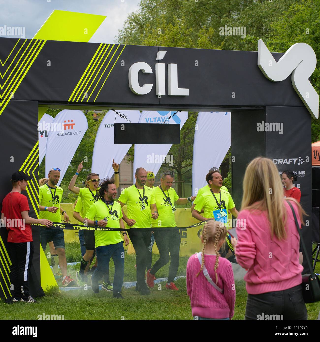 The Vltava Run relay running race is a 360 km long race leading from ...